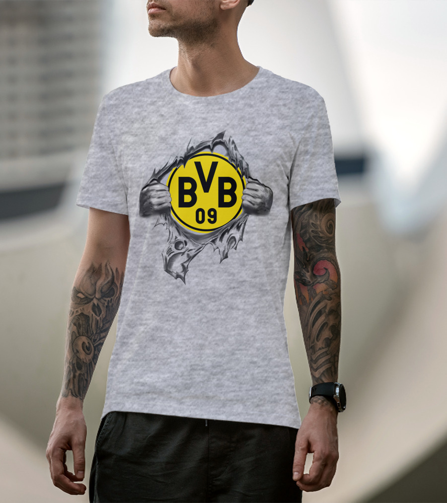 Dortmund Bvb 09 Super Fan Logo Burst T-Shirt