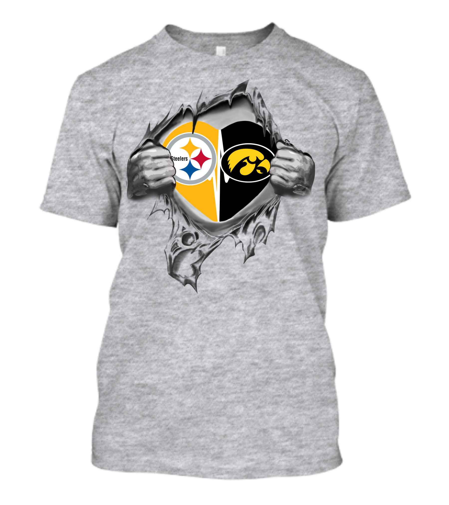 Pittsburgh Steelers Iowa Hawkeyes It's In My Heart Fan Passion T-Shirt