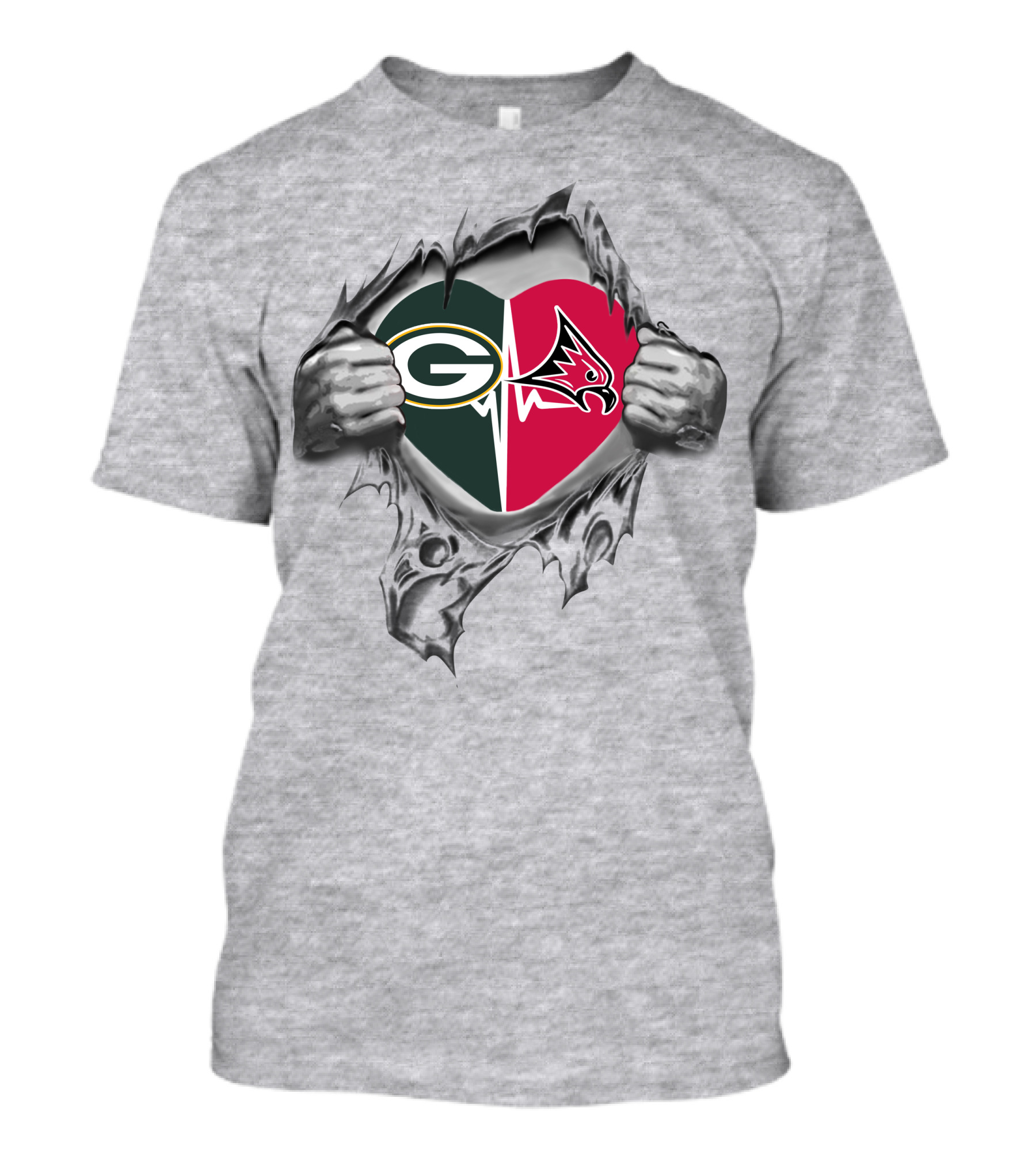 Packers Falcons Heart It's In My Heart T-Shirt