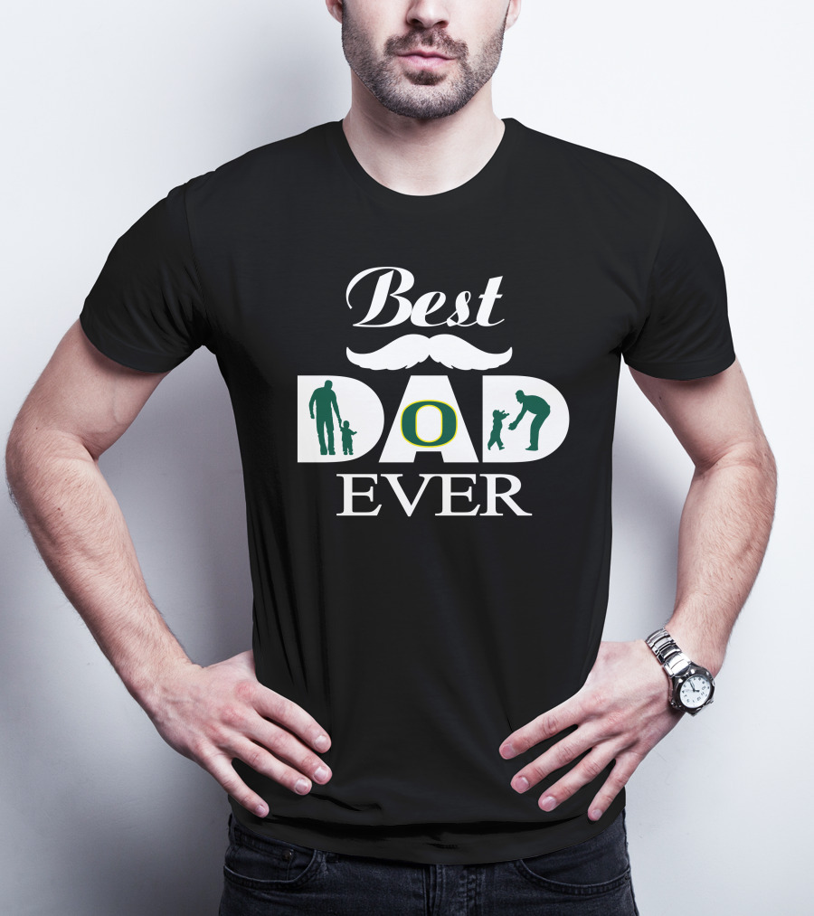 Best Dad Ever 44 Oregon Ducks T-Shirt
