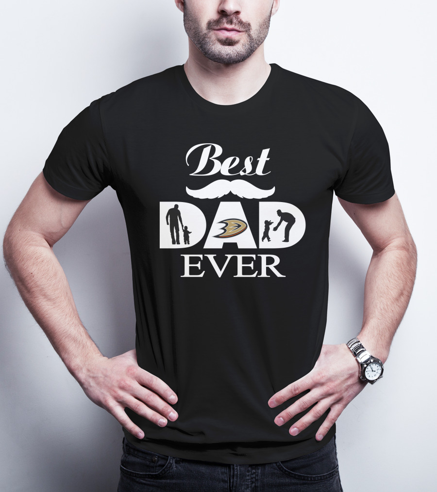 Anaheim Ducks Best Dad Ever Father's Day Gift Idea T-Shirt