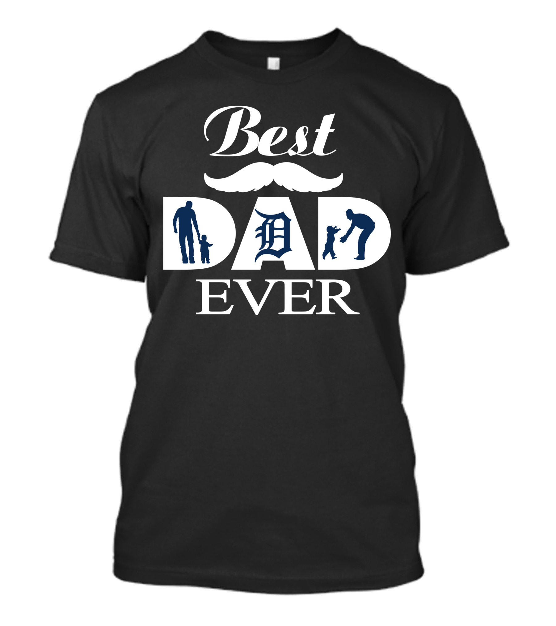 Best Dad Ever Detroit Tigers 230 T-Shirt