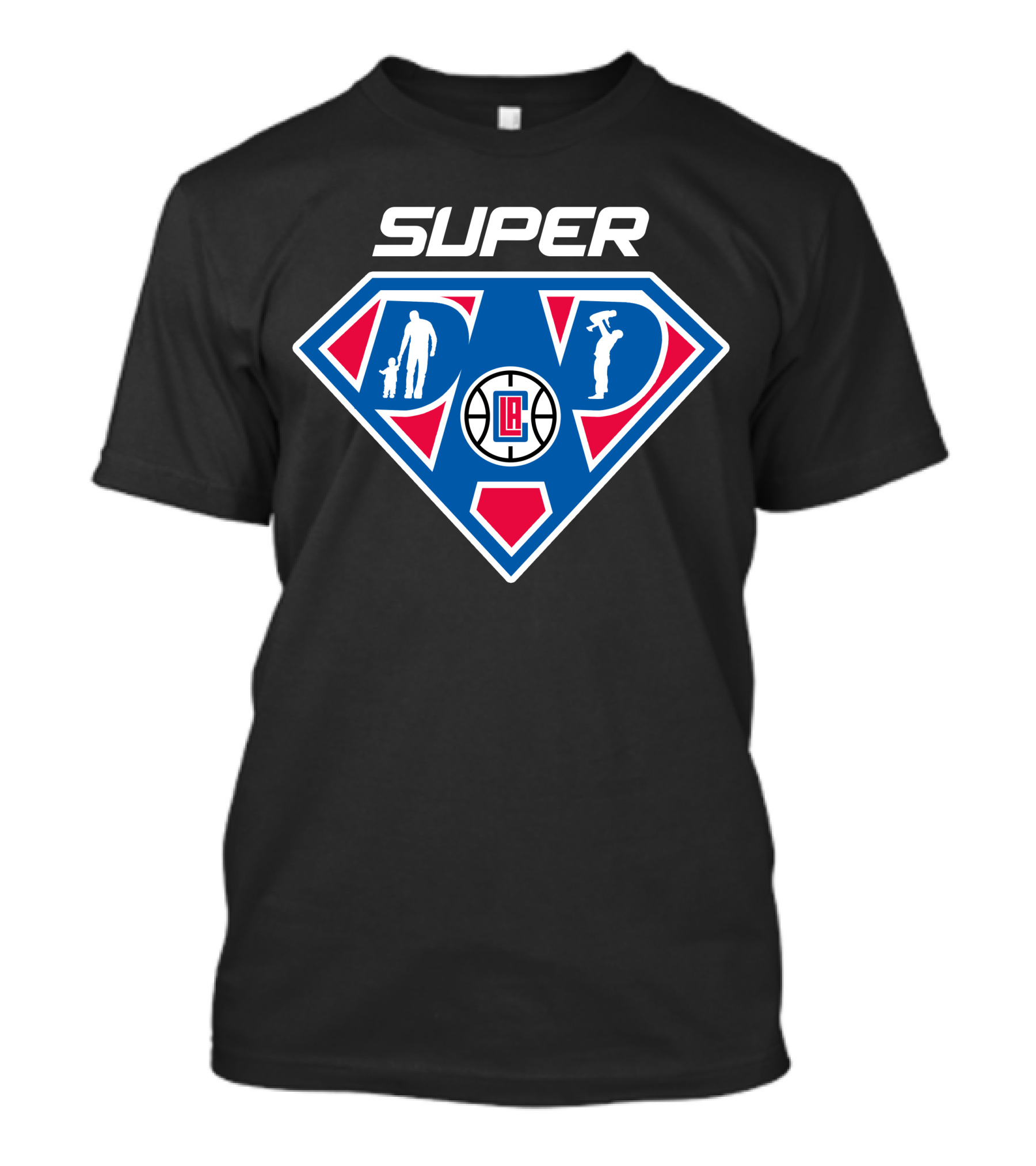 La Clippers Super Dad Basketball T-Shirt