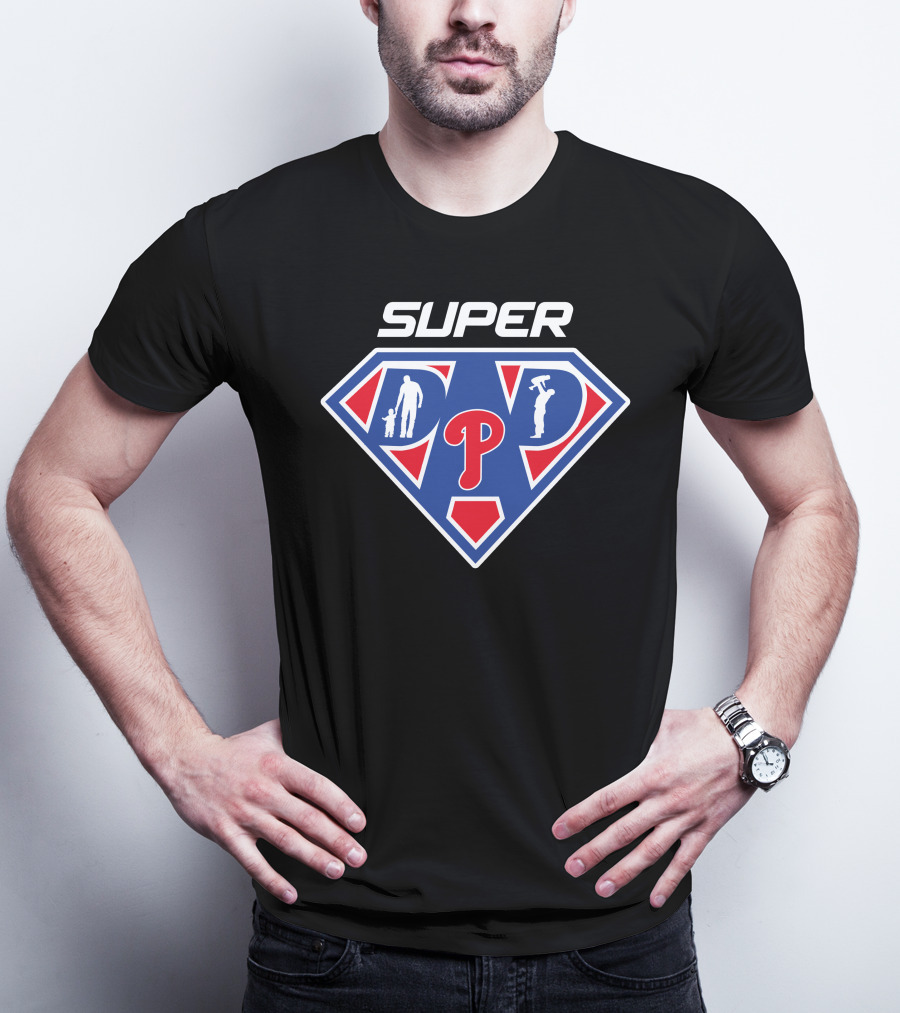 Philadelphia Phillies Super Dad Hero T-Shirt