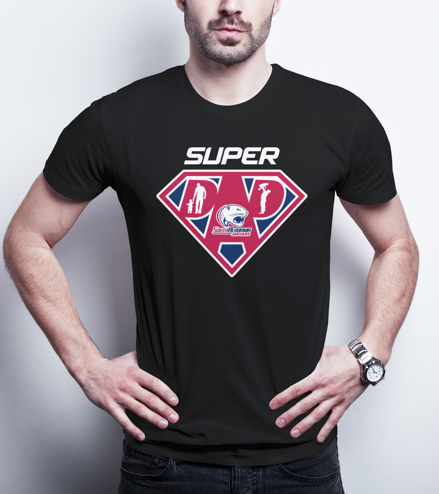 Super South Alabama Jaguars Dad Heroic T-Shirt