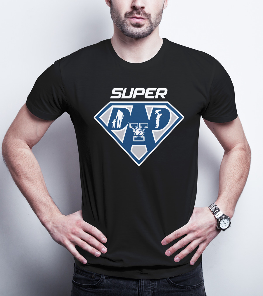 Super Yale Bulldogs Dad Superman T-Shirt