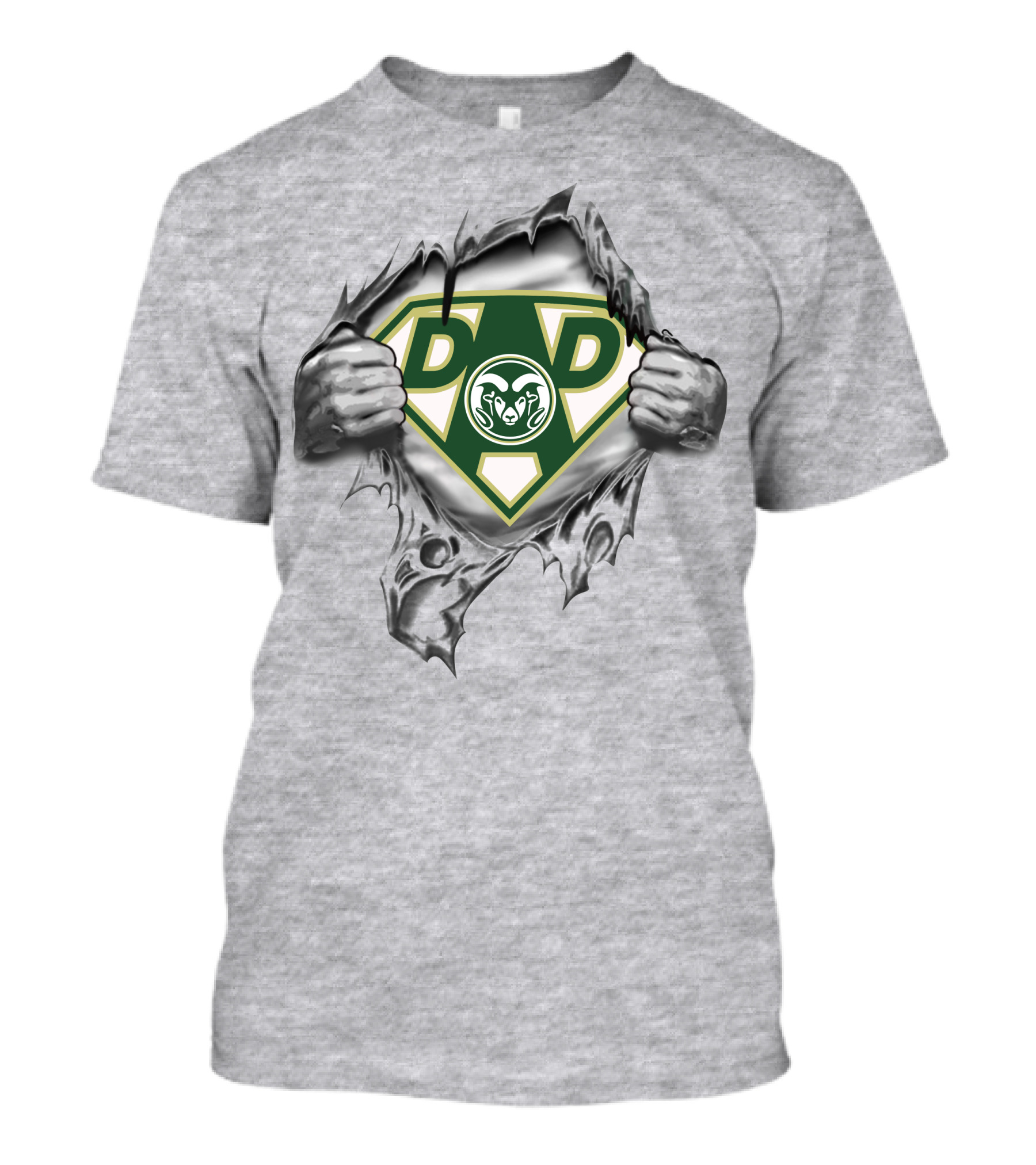 Colorado State Rams Dad Superhero T-Shirt