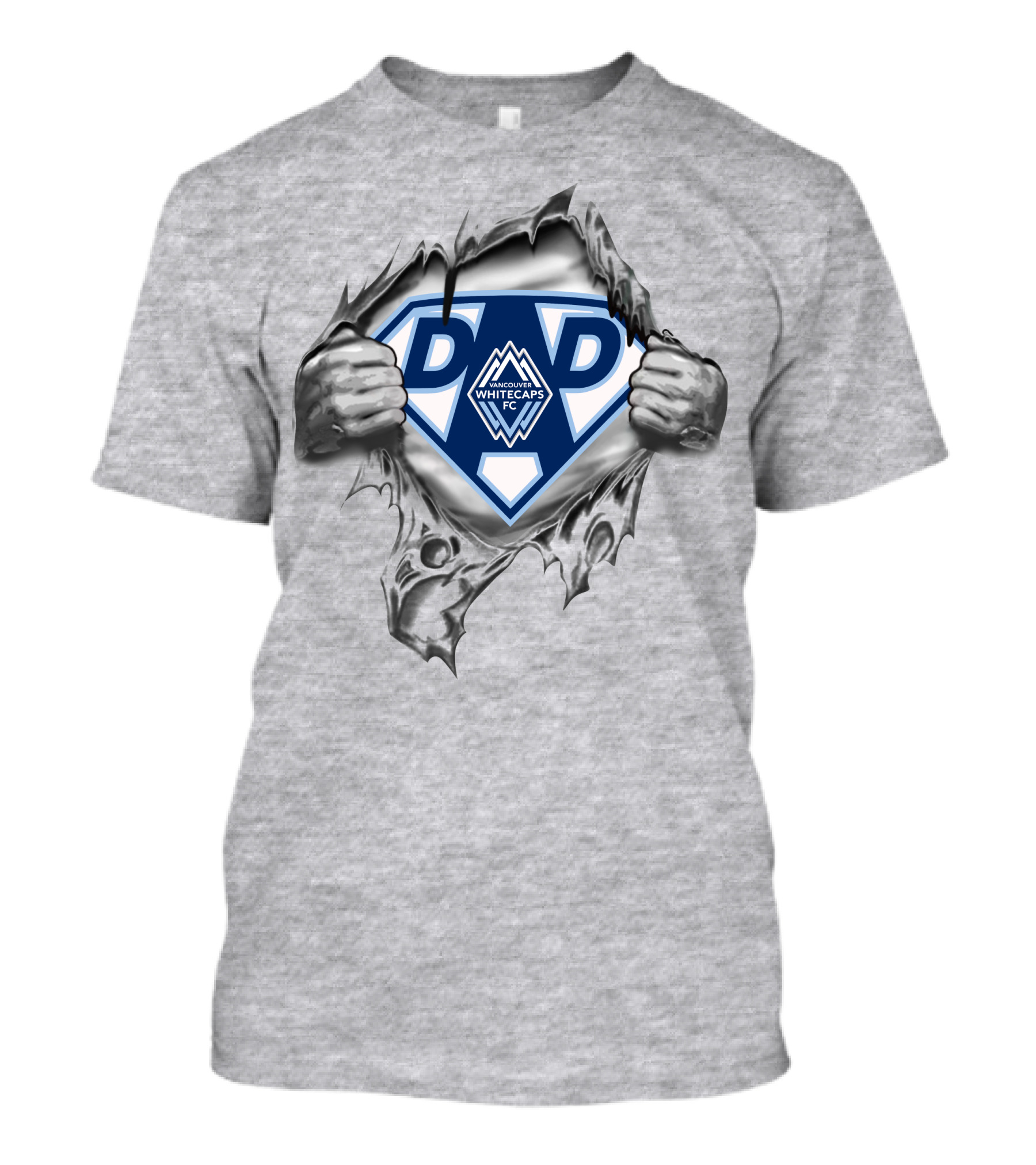 Vancouver Whitecaps Fc Super Dad Superhero T-Shirt