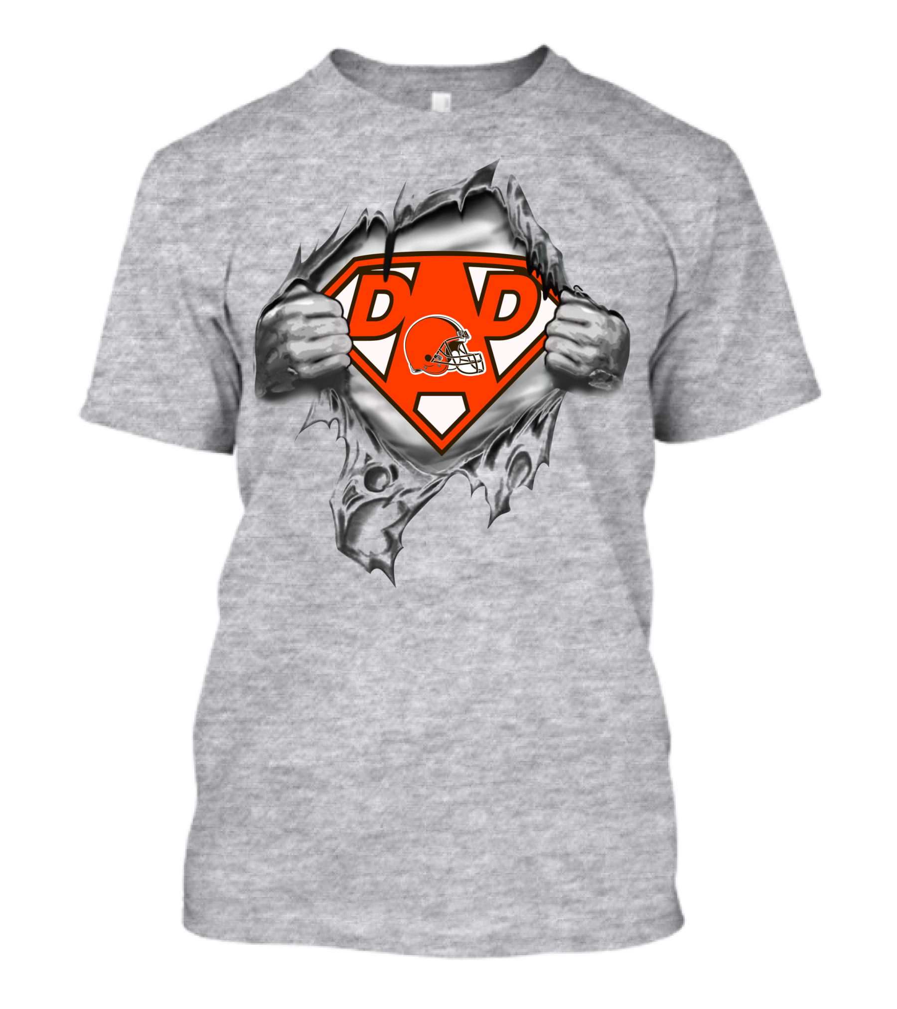 Cleveland Browns Dad Superhero Football Fan T-Shirt