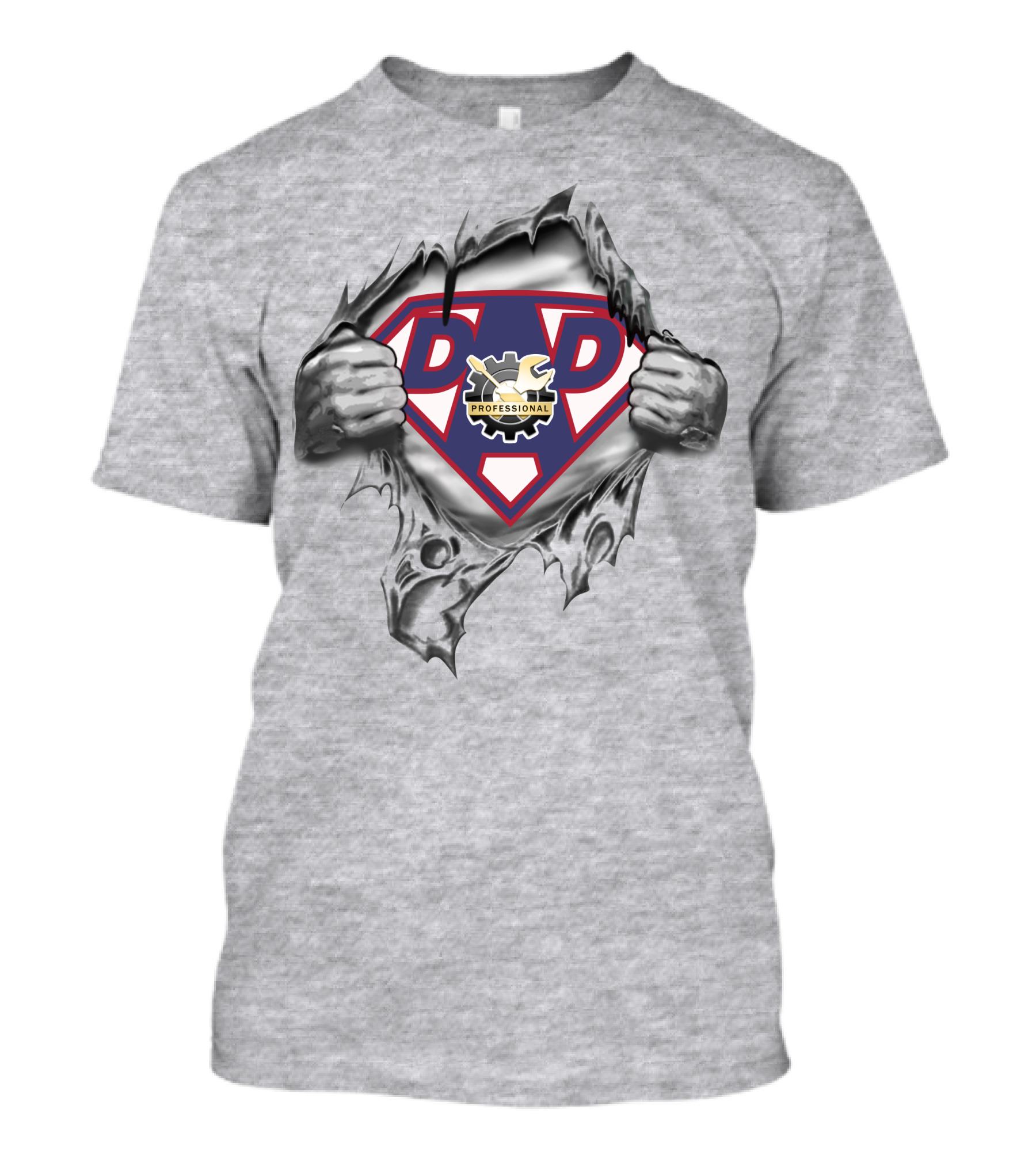 Super Dad Mechanic Auto Car Garage Professional 453 T-Shirt