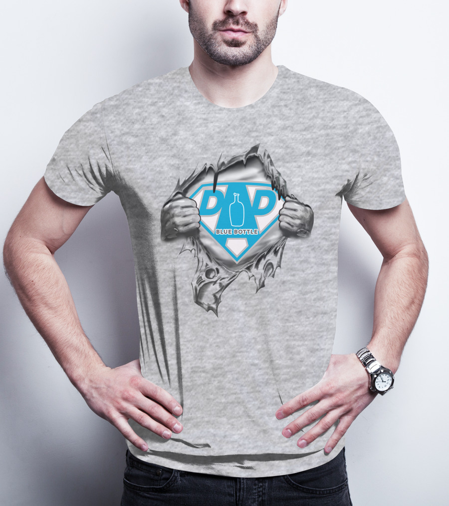 Blue Bottle Coffee Super Dad Emblem 467 T-Shirt