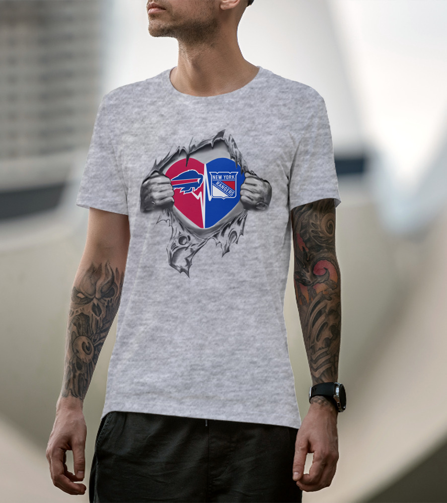 Bills New York Rangers It's In My Heart T-Shirt