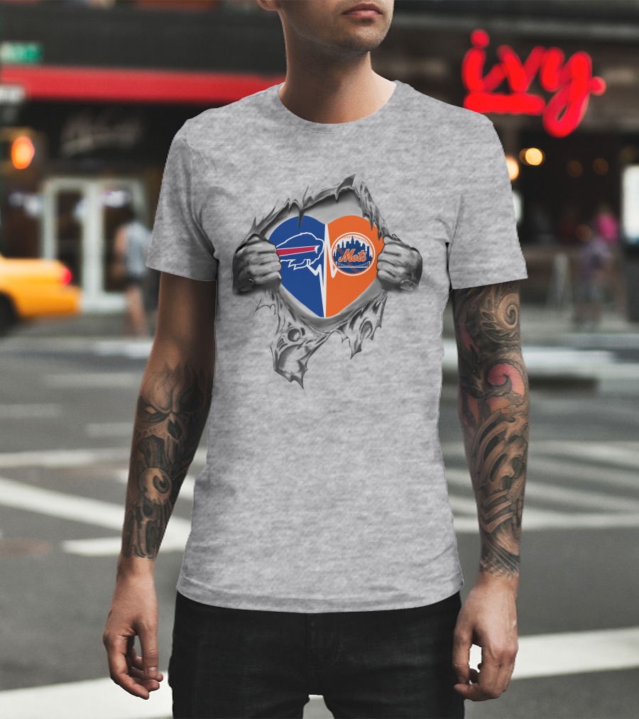 Bills Mets Heartbeat Passion T-Shirt