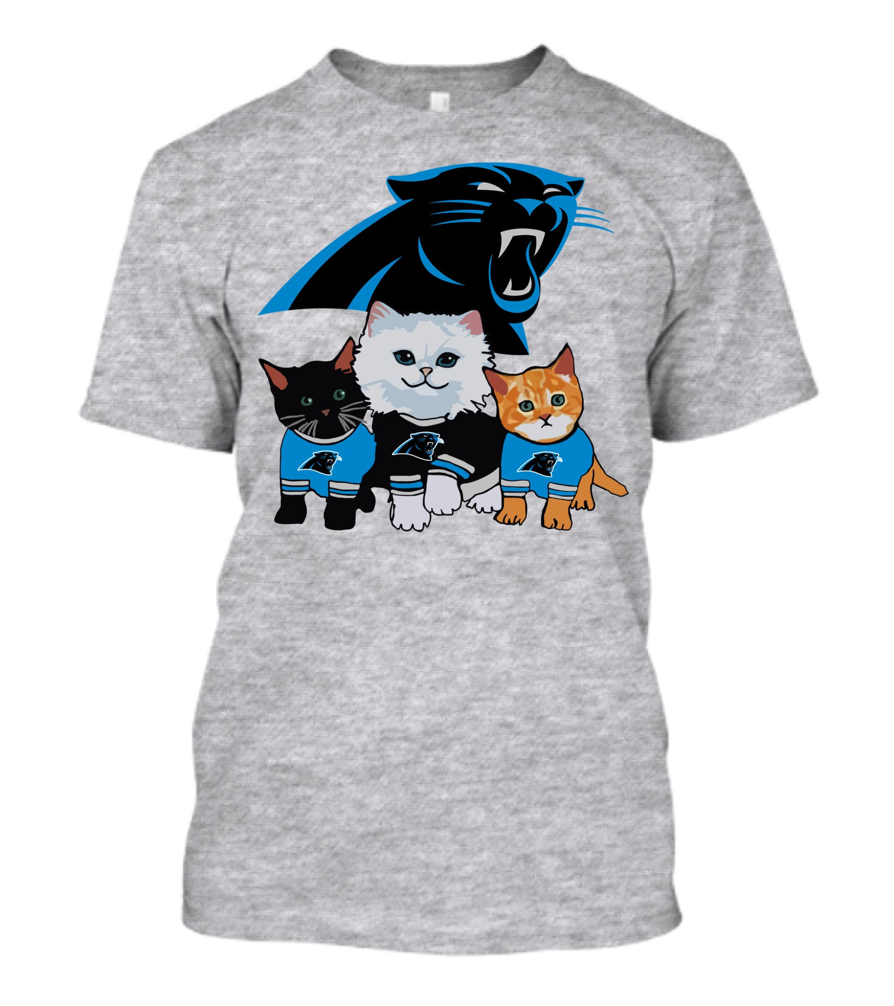 Carolina Panthers Cat Trio T-Shirt
