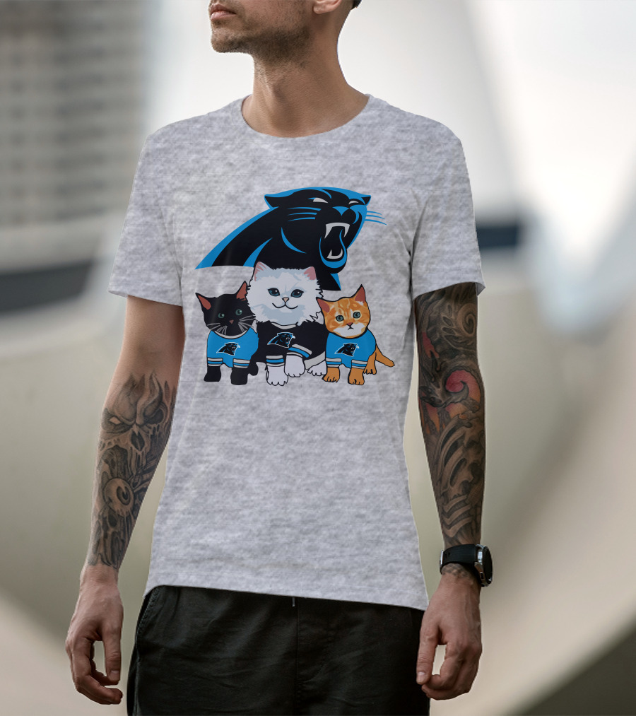 Carolina Panthers Cat Trio T-Shirt
