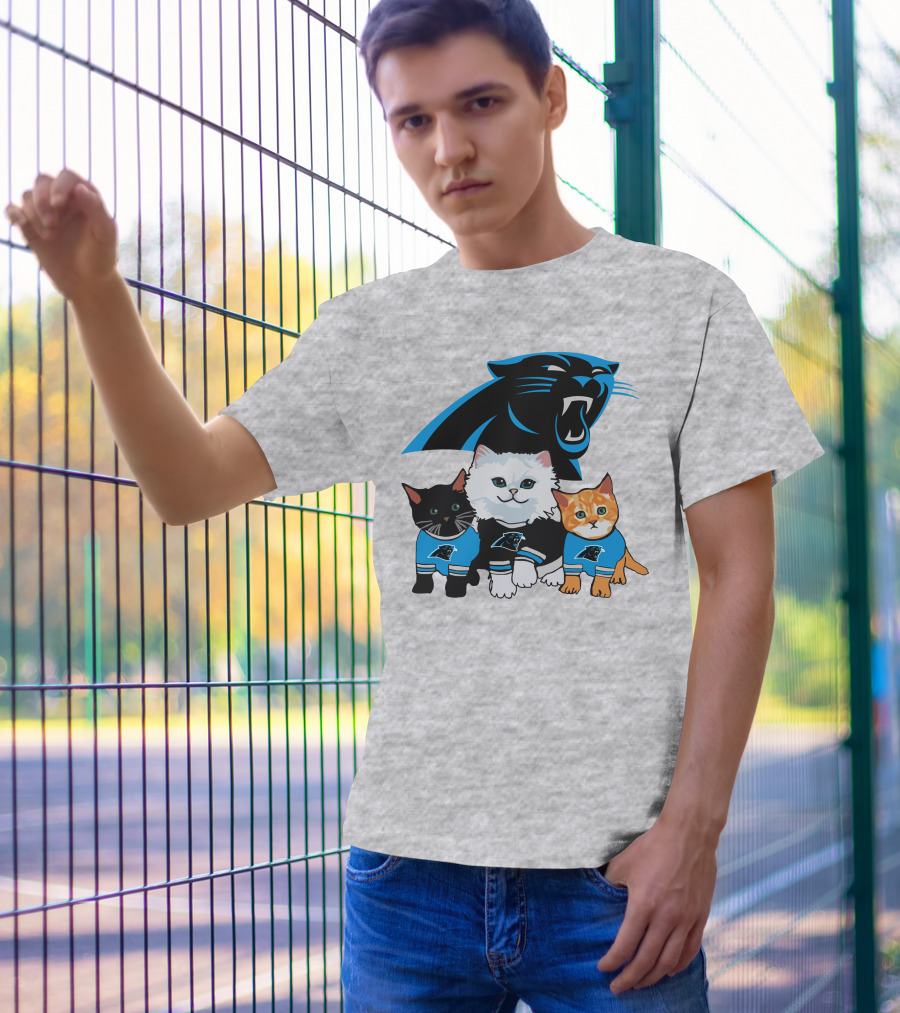 Carolina Panthers Cat Trio T-Shirt