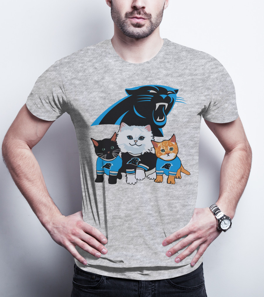 Carolina Panthers Cat Trio T-Shirt