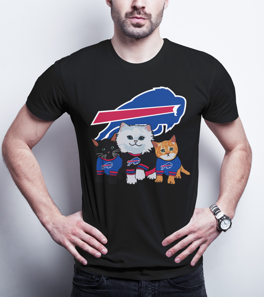 Buffalo Bills Cats In Team Jerseys T-Shirt