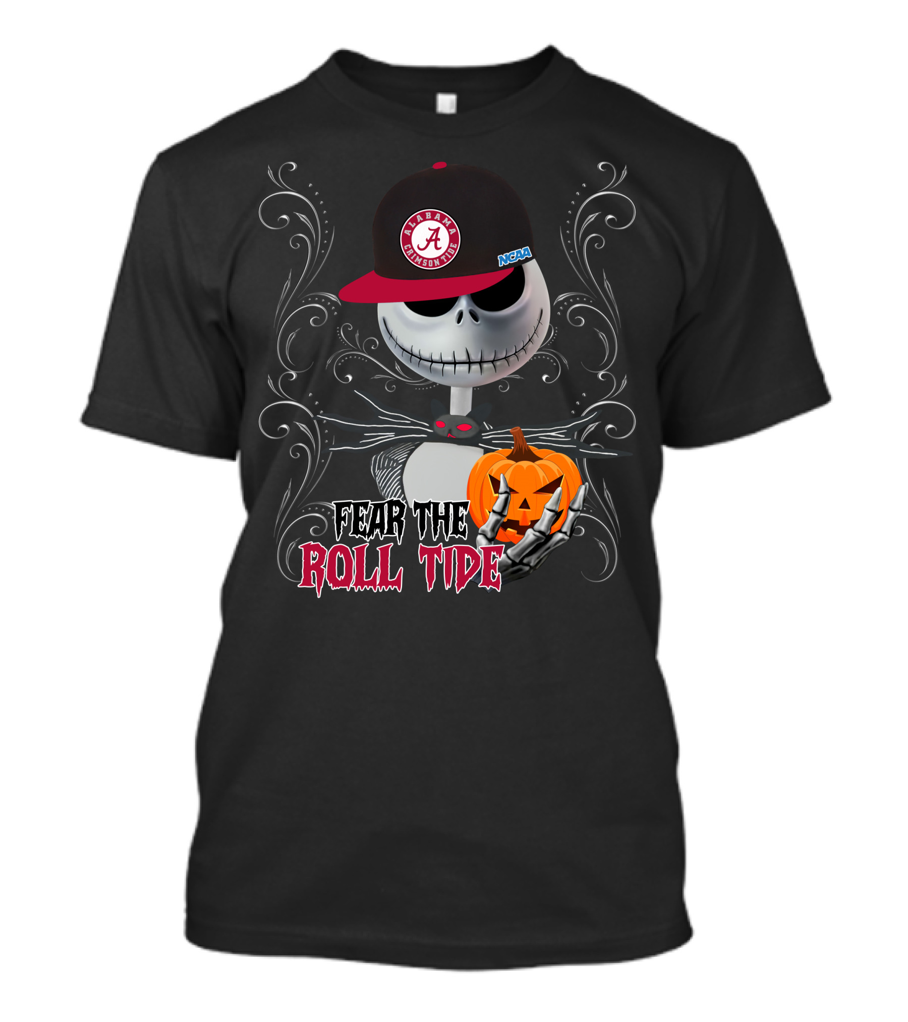 Fear The Roll Tide Alabama Crimson Tide Halloween T-Shirt