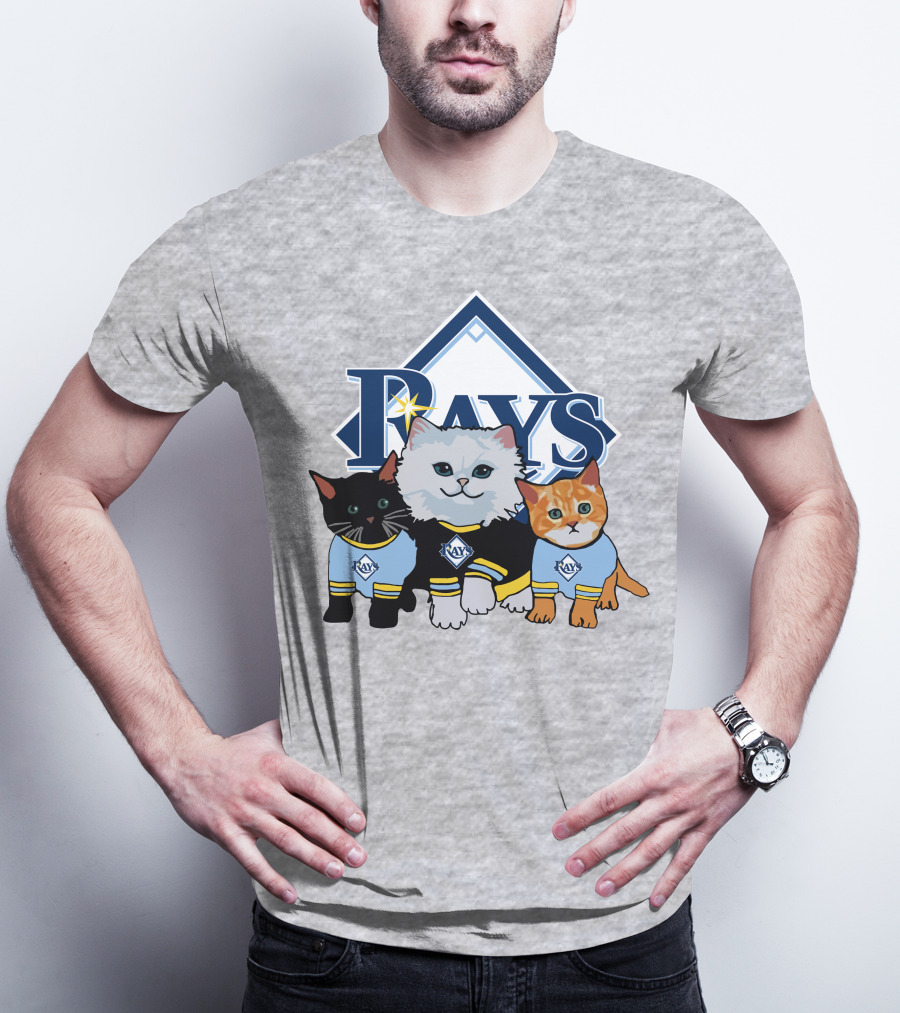 Rays Cats Wearing Team Jerseys Tampa Bay T-Shirt