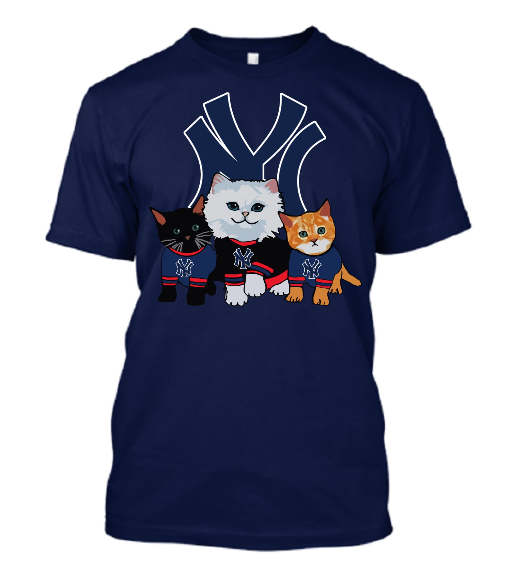 New York Yankees Cats With Team T-Shirt