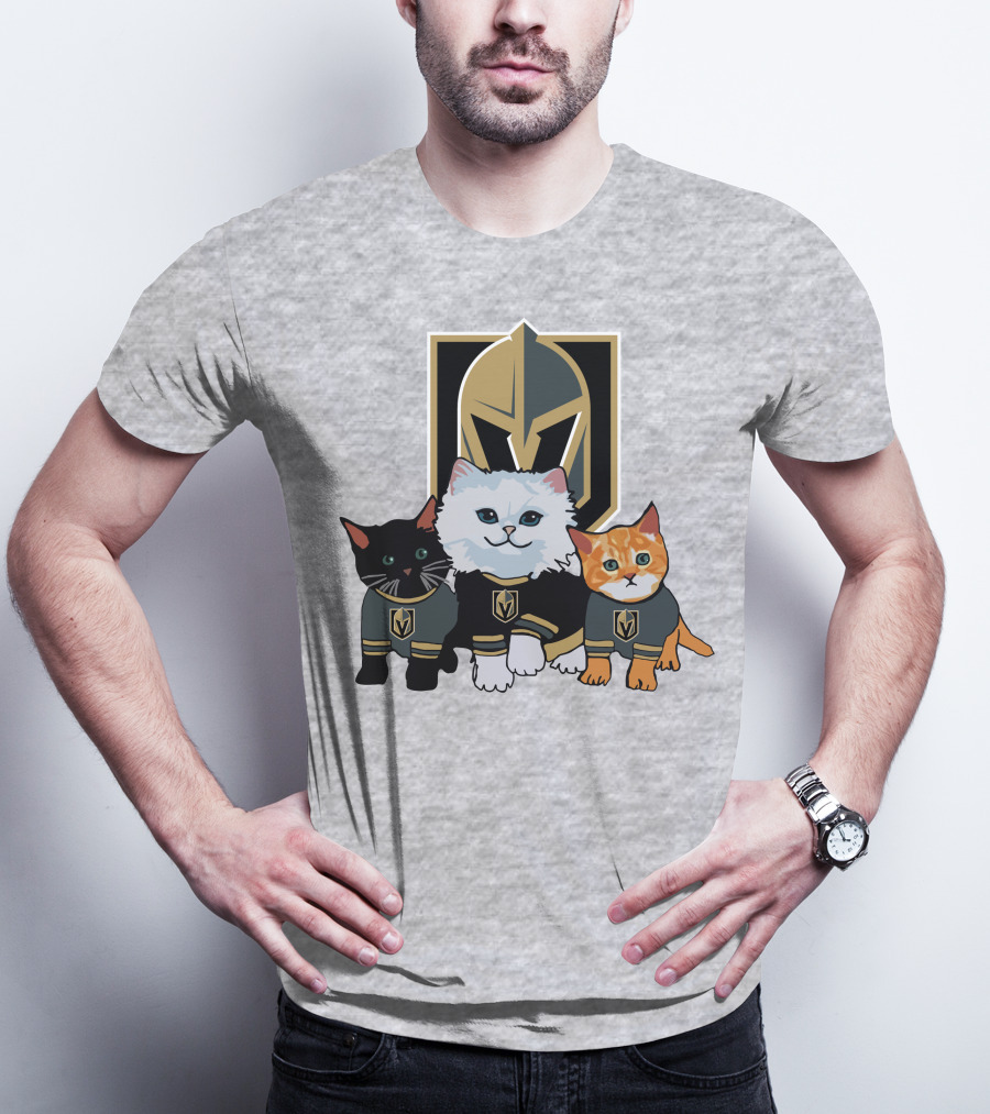 Vegas Golden Knights Cats Team T-Shirt