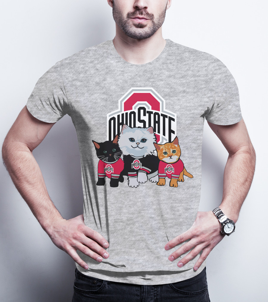 Ohio State Buckeyes Cats In Team Jerseys T-Shirt