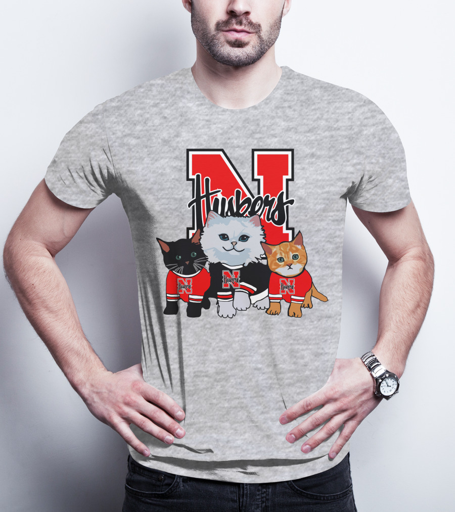 Nebraska Cornhuskers Huskers Cats In Red Jerseys T-Shirt