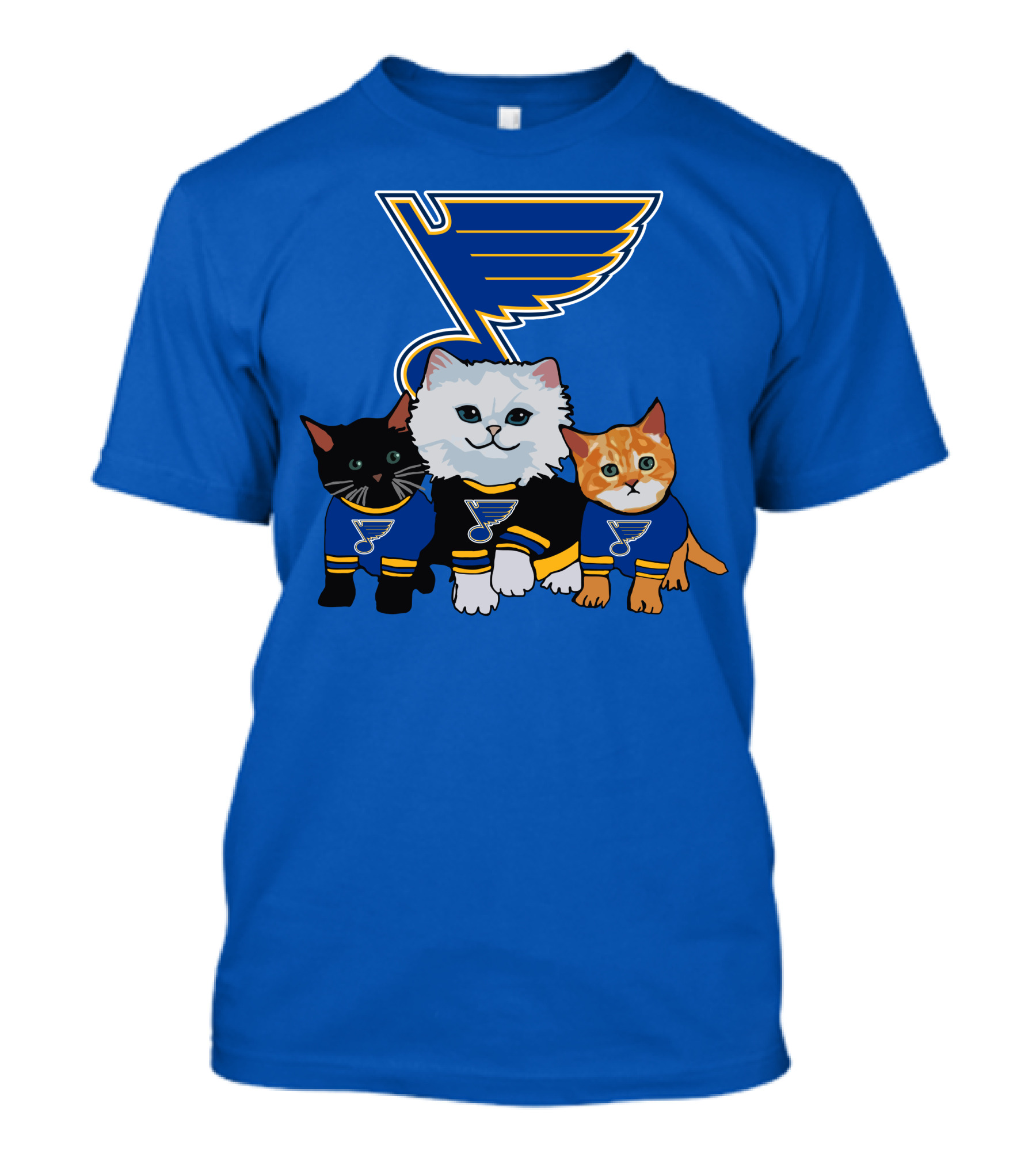 St Louis Blues Cats In Team Jerseys T-Shirt