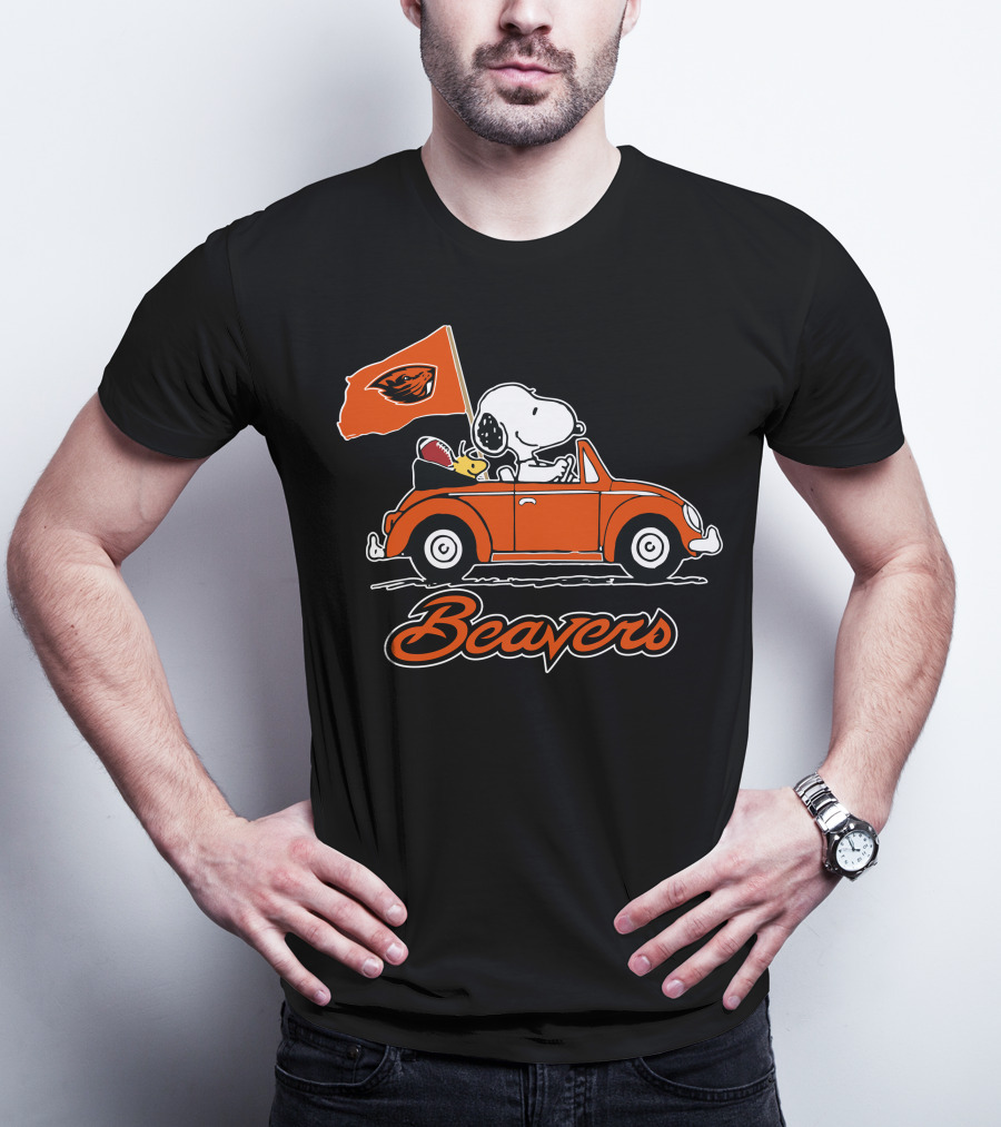 Snoopy Oregon State Beavers Ride Forever T-Shirt