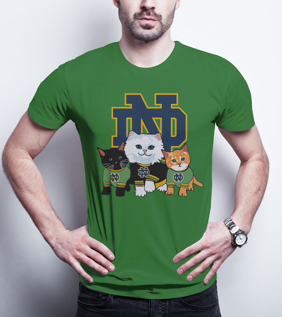 Notre Dame Fighting Irish ND Cute Cats T-Shirt