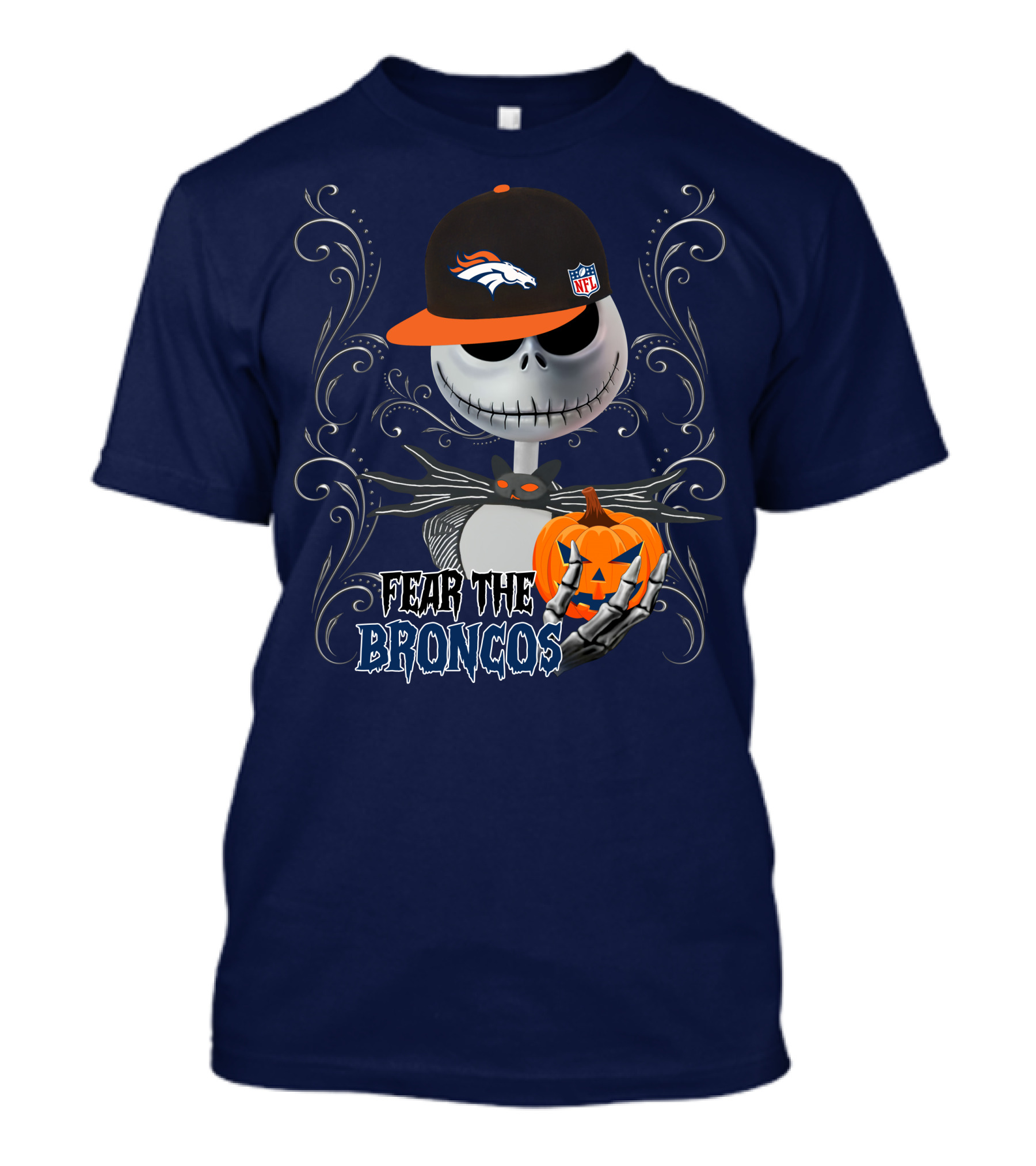 Fear The Denver Broncos Halloween NFL T-Shirt