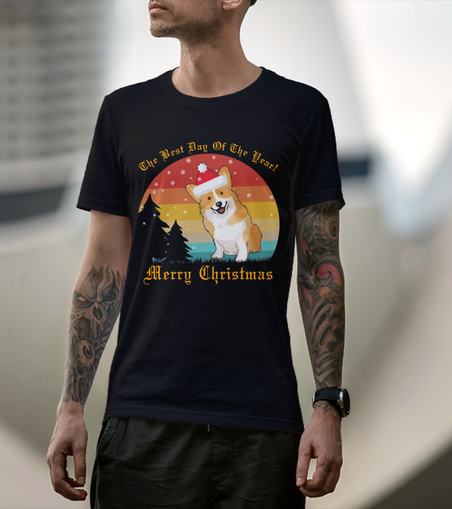 The Best Day Of The Year Merry Christmas Corgi T-Shirt