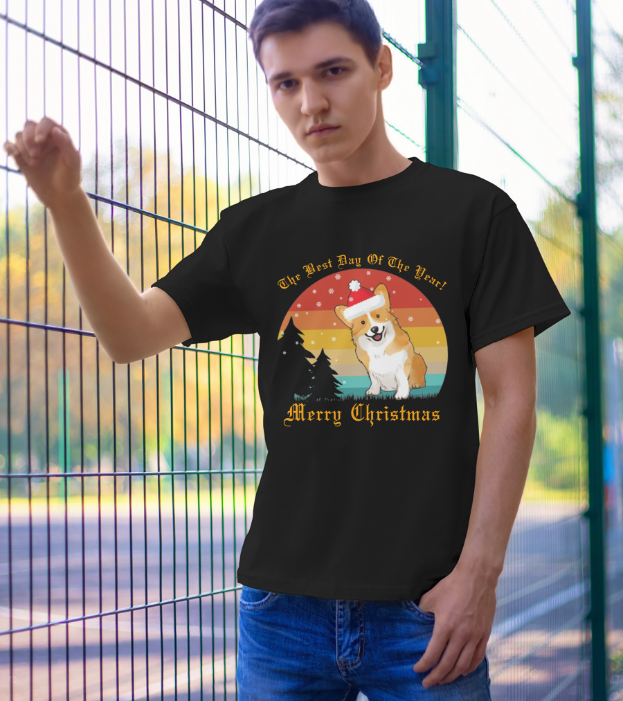 The Best Day Of The Year Merry Christmas Corgi T-Shirt