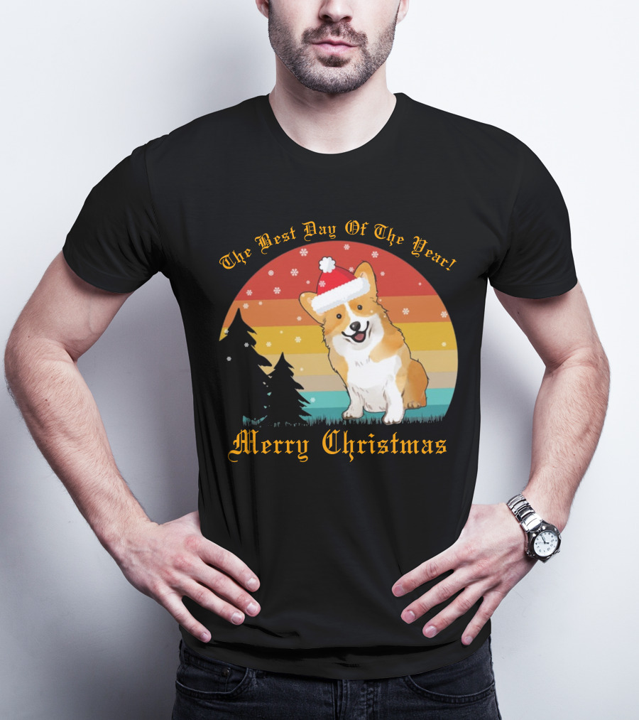 The Best Day Of The Year Merry Christmas Corgi T-Shirt