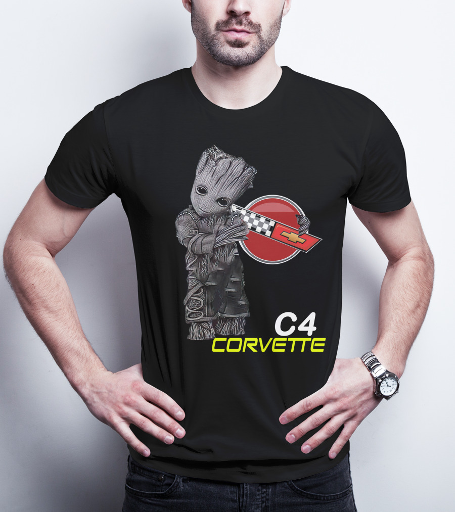 C4 Groot Corvette Chevrolet Racing T-Shirt