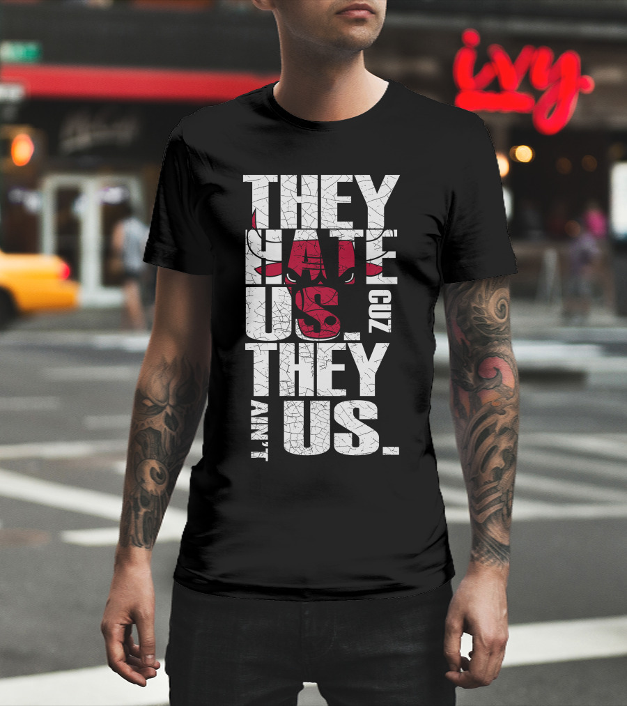 They Hate Us Cuz They Ain't Us Chicago Bulls T-Shirt