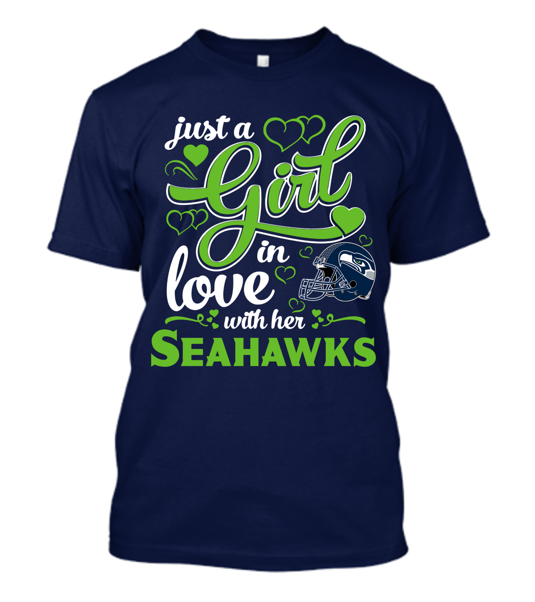 Just A Girl In Love With Her Seattle Seahawks T-Shirt