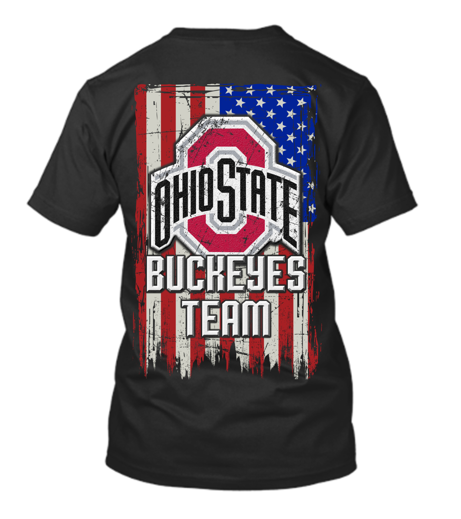 Ohio State Buckeyes Team Usa Flag T-Shirt