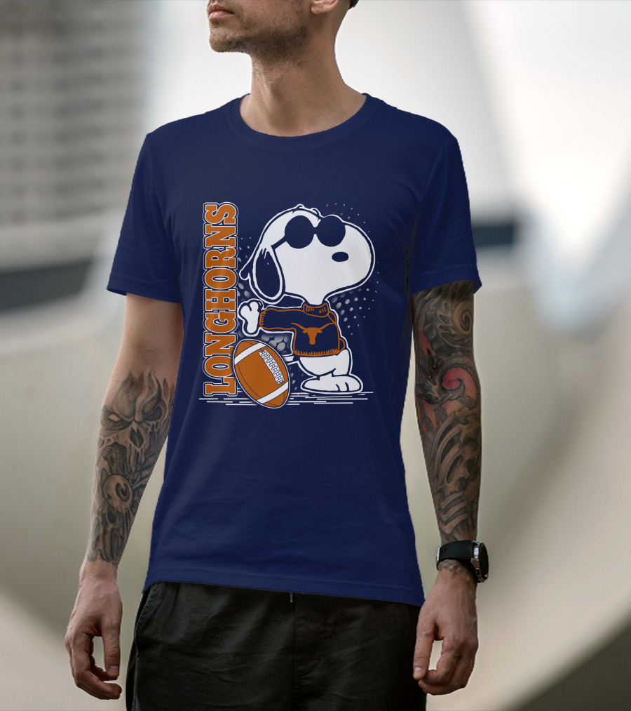 Longhorns Football Snoopy T-Shirt