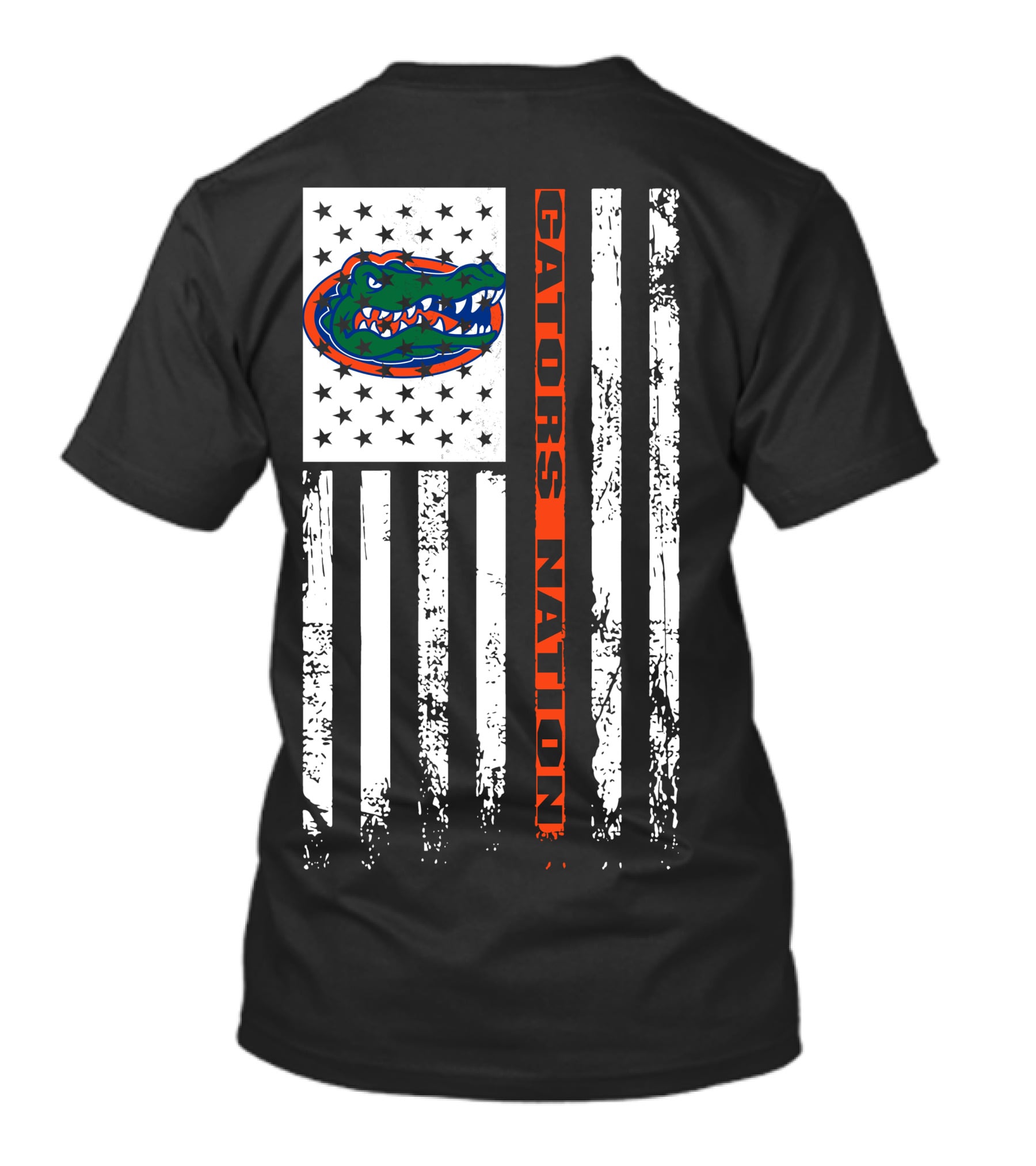 Gators Nation Florida Gators American Flag T-Shirt