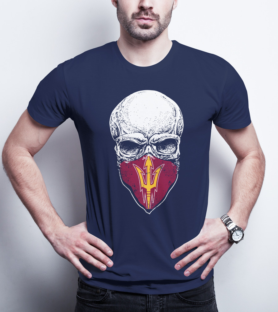 Arizona State Sun Devils Skull With Trident T-Shirt