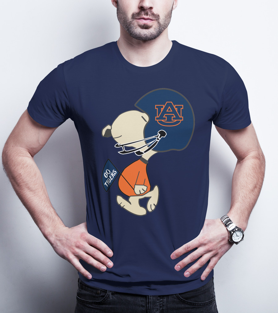 Go Tigers Auburn University Football Snoopy T-Shirt