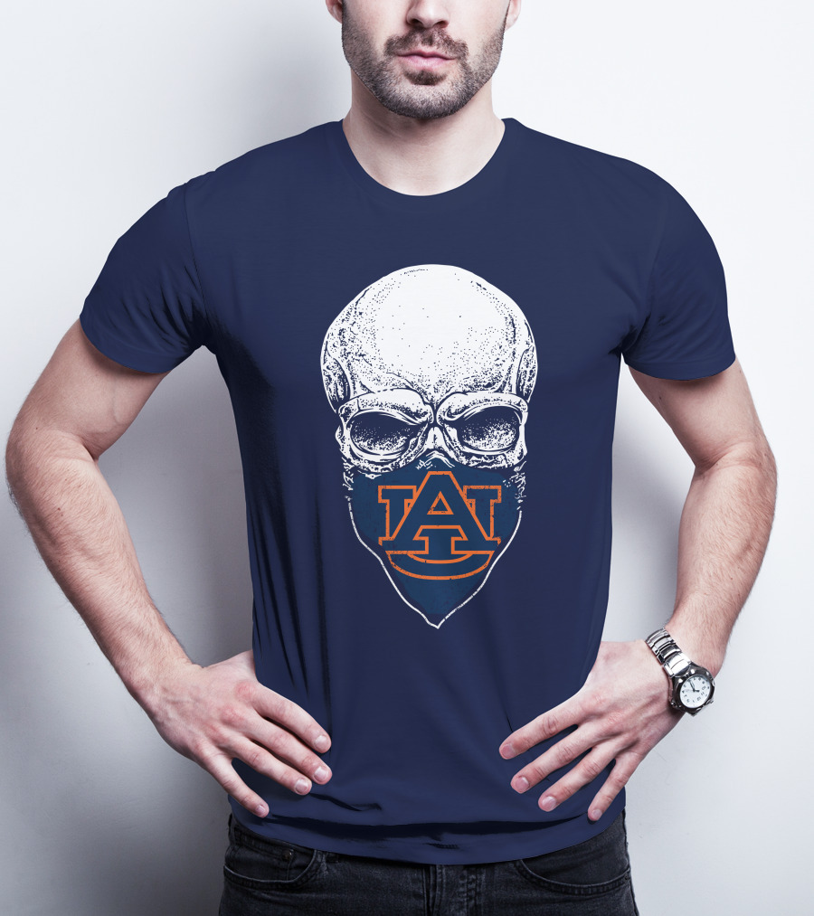 Auburn Tigers Skull T-Shirt
