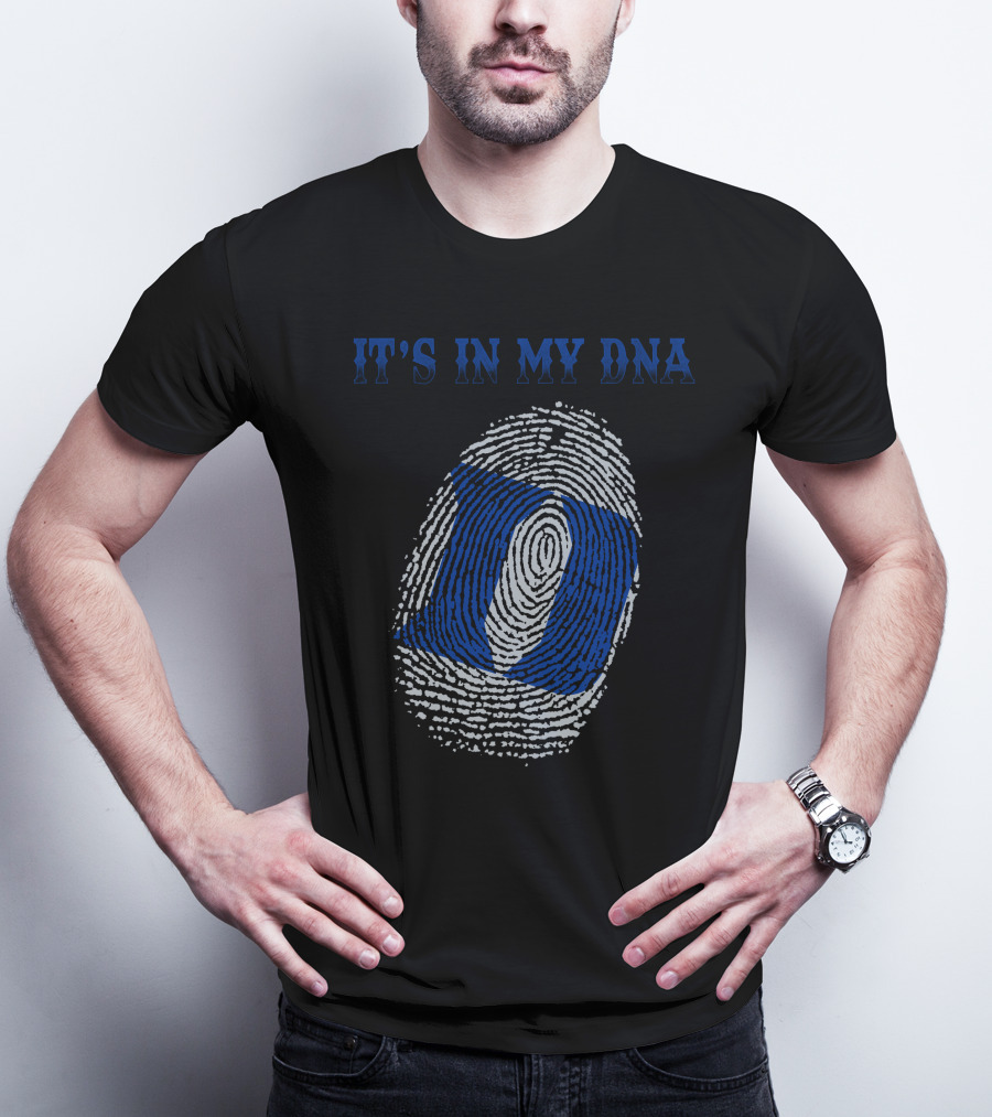 It's In My Dna Duke Blue Devils Fingerprint T-Shirt