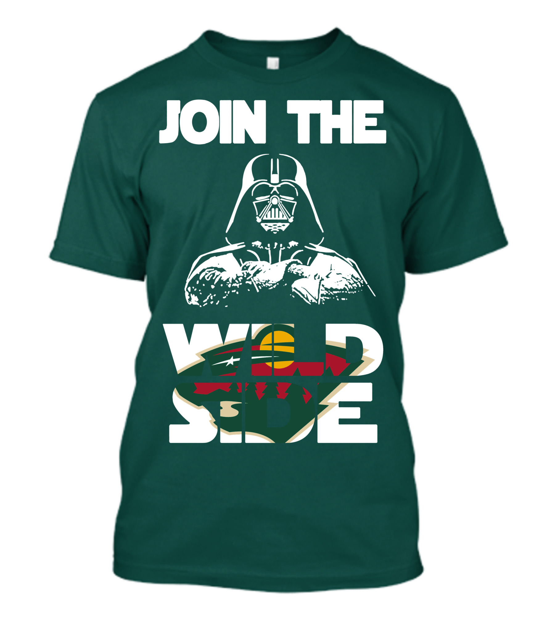 Join The Wild Side Minnesota Wild Darth Vader T-Shirt