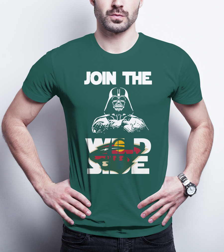 Join The Wild Side Minnesota Wild Darth Vader T-Shirt