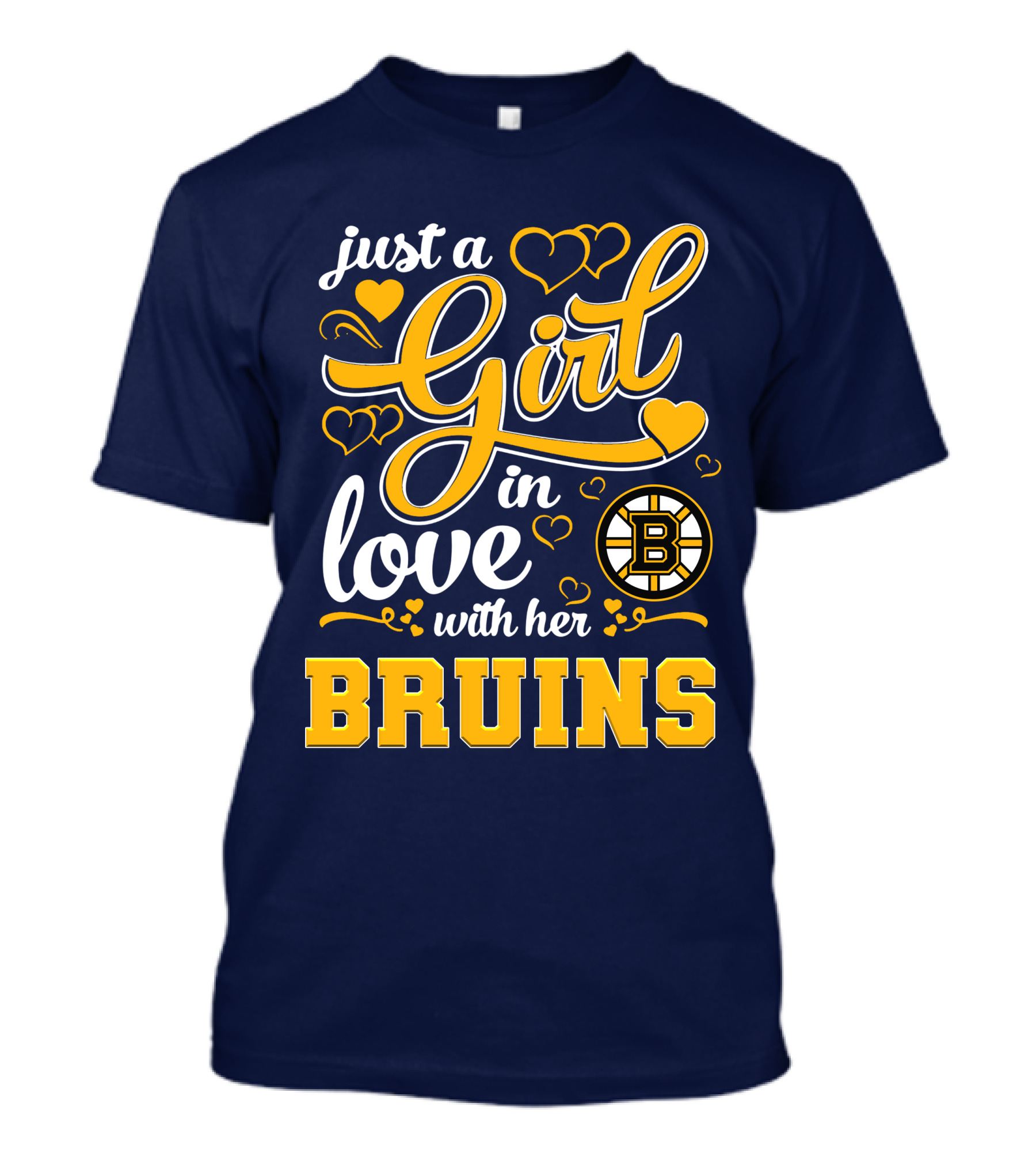 Just A Girl In Love With Her Boston Bruins T-Shirt