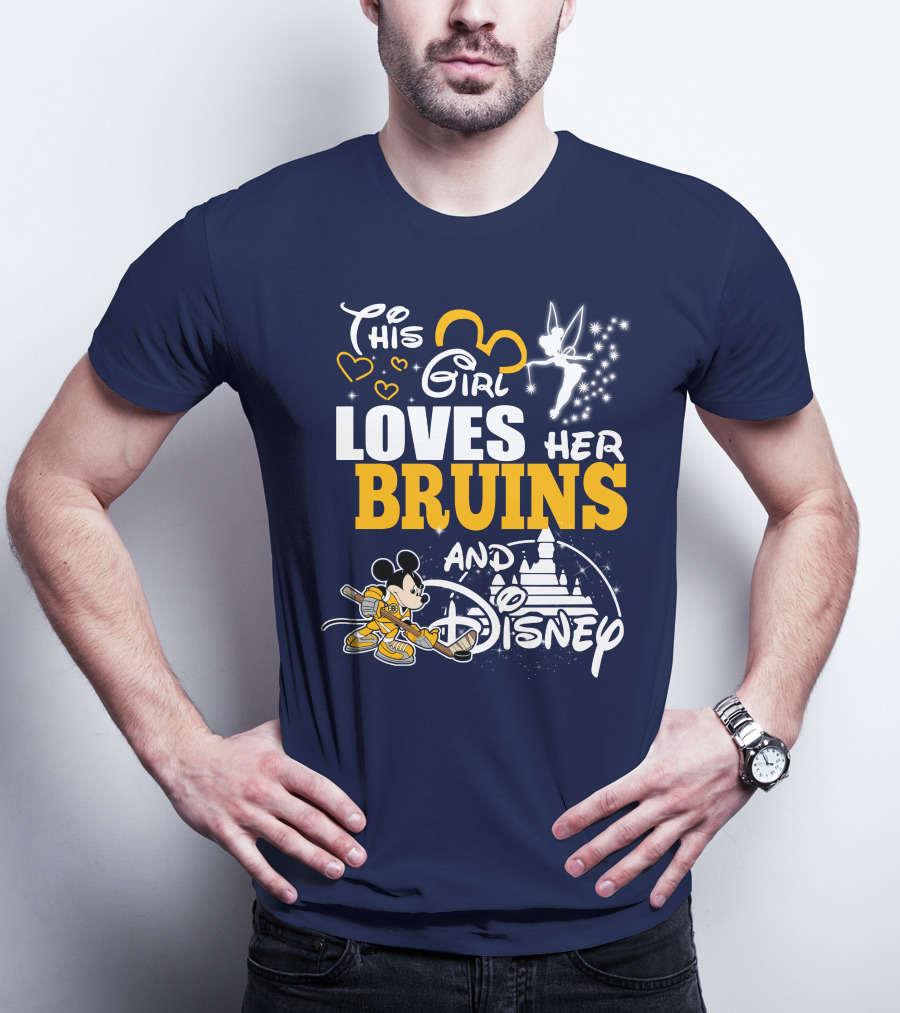 This Girl Loves Her Bruins And Disney T-Shirt