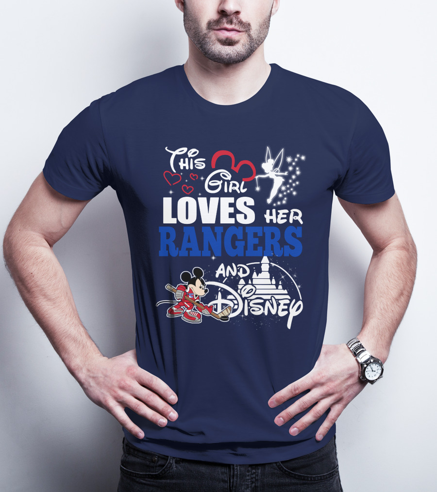 This Girl Loves Her Rangers And Disney T-Shirt